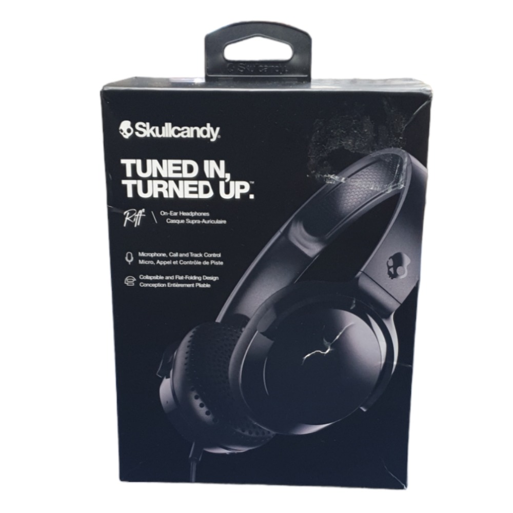Like New Skullcandy Riff Wired On-Ear Headphones - Black - Own4Less